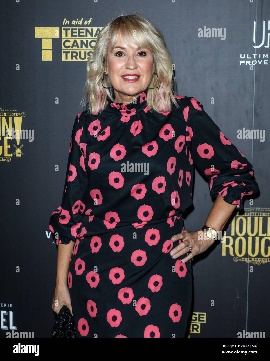 Nicki Chapman seen attending the gala night for Moulin Rouge The ...