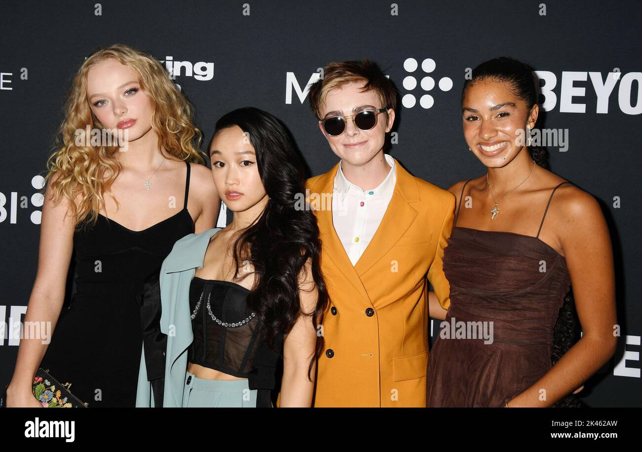 Santa Monica, Ca. 29th Sep, 2022. (L-R) Amiah Miller, Cathy Ang, Elsie ...