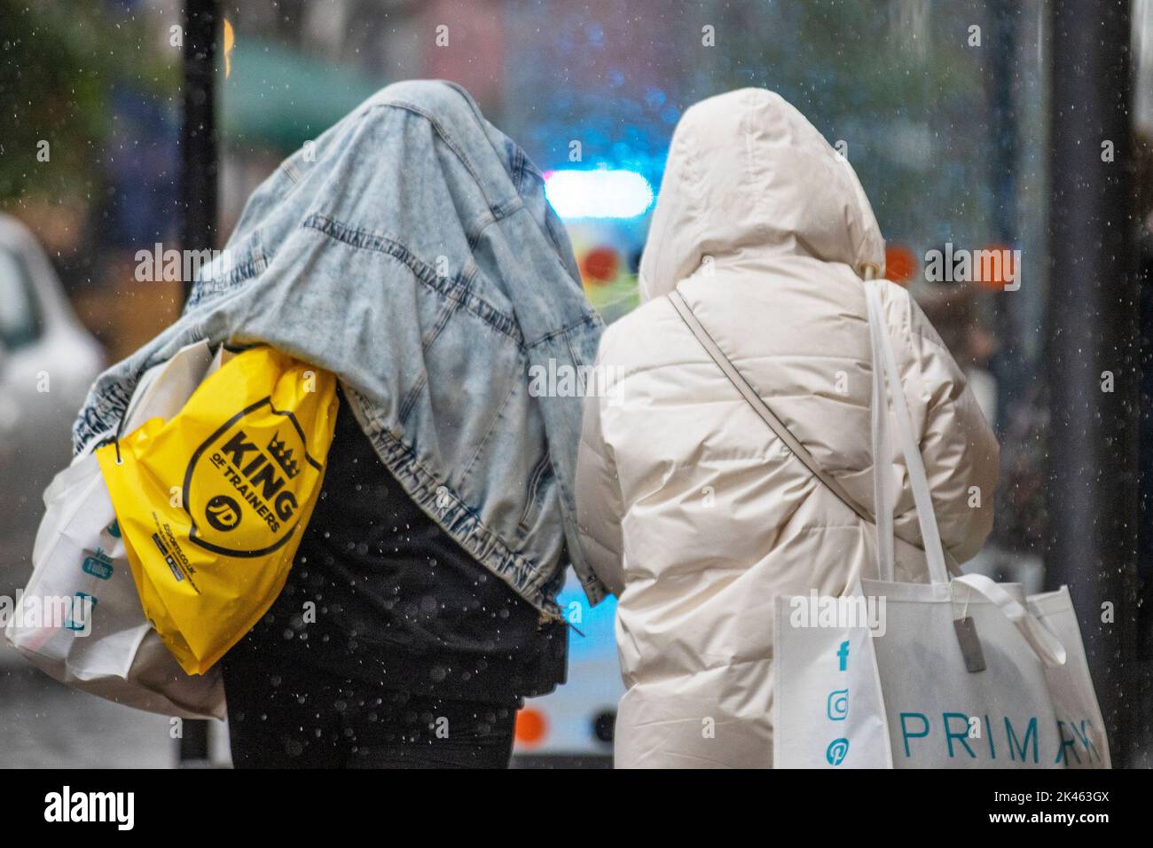 Preston. UK Weather 30 Sep 2022; Lancashire is blasted by strong winds ...