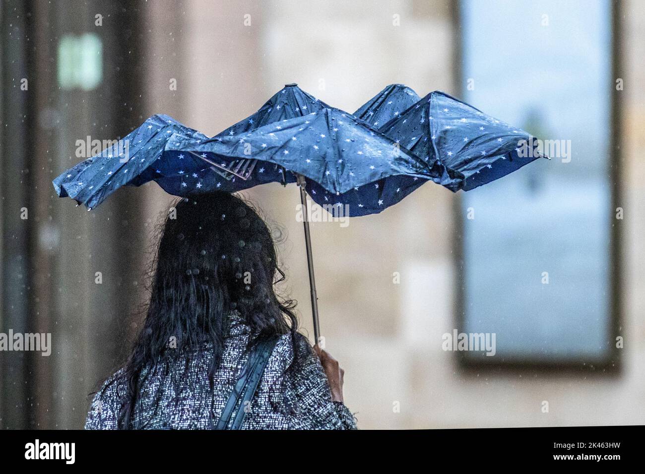 Preston. UK Weather 30 Sep 2022; Lancashire is blasted by strong winds ...