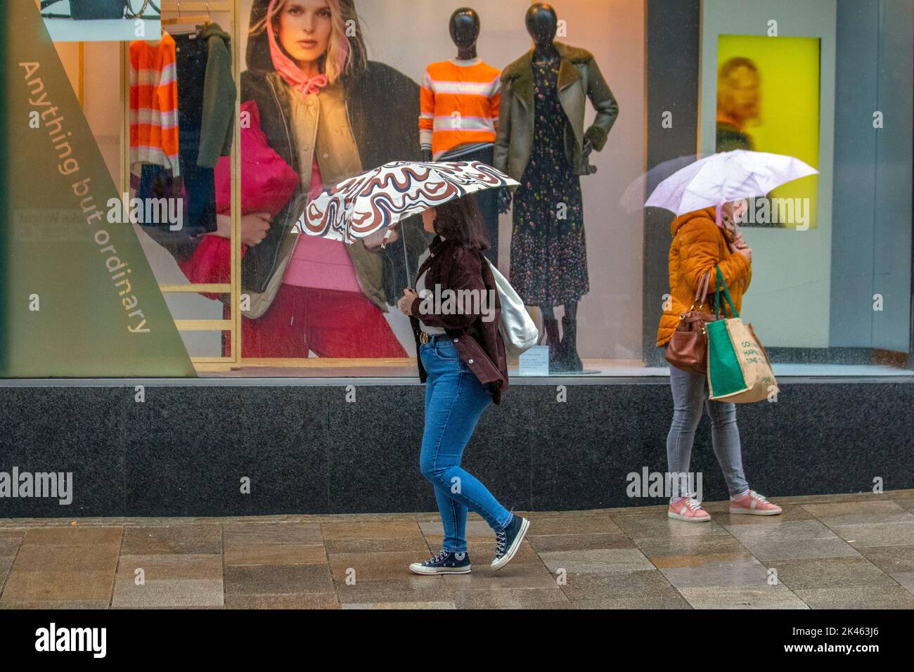 Preston. UK Weather 30 Sep 2022; Lancashire is blasted by strong winds ...