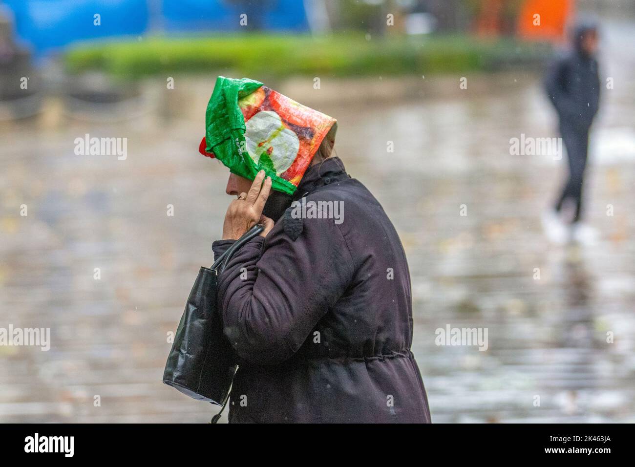 Preston. UK Weather 30 Sep 2022; Lancashire is blasted by strong winds ...