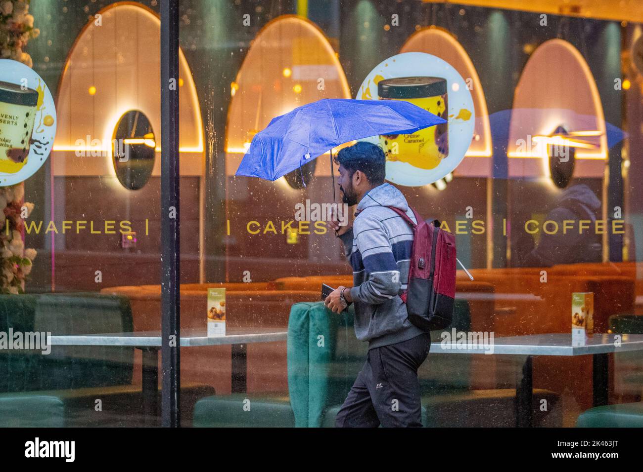 Preston. UK Weather 30 Sep 2022; Lancashire is blasted by strong winds ...