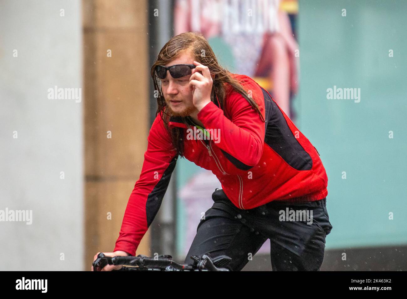 Preston. UK Weather 30 Sep 2022; Lancashire is blasted by strong winds ...