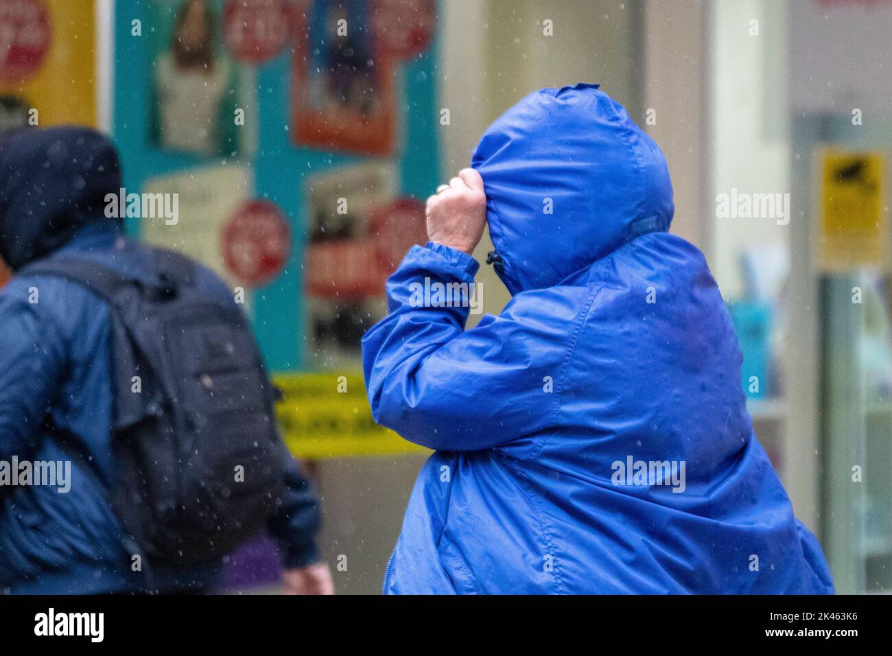Preston. UK Weather 30 Sep 2022; Lancashire is blasted by strong winds ...