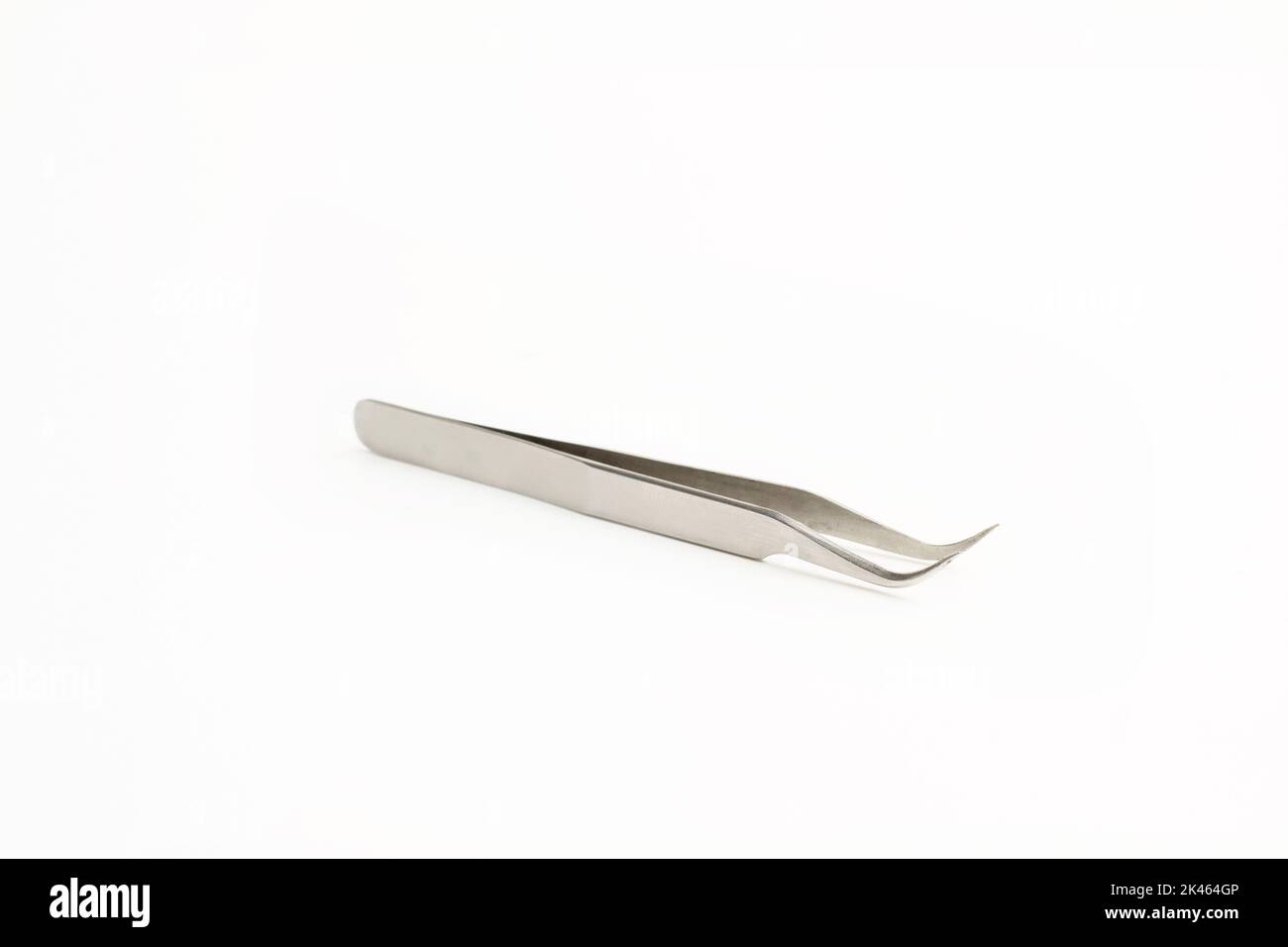 Stainless steel pincers on a white background with coppy space Stock ...