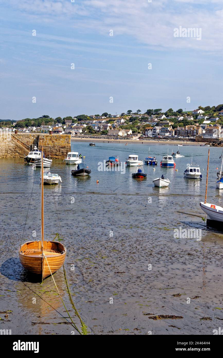 Looking across Mount's Bay towards Marazion, allegedly Cornwall's oldest town. Marazion ...