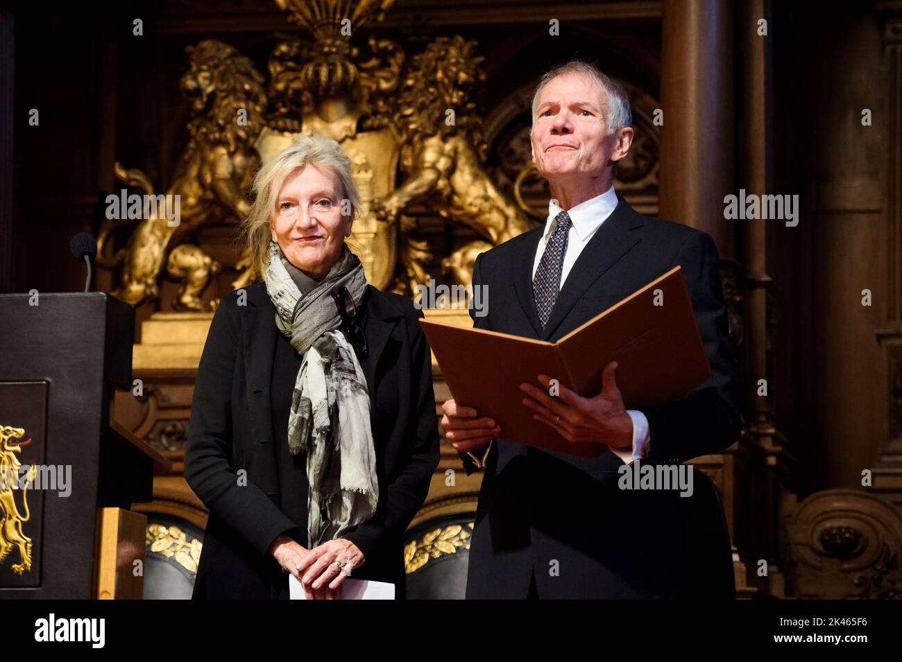 Hamburg, Germany. 30th Sep, 2022. Elizabeth Strout, writer and prize ...