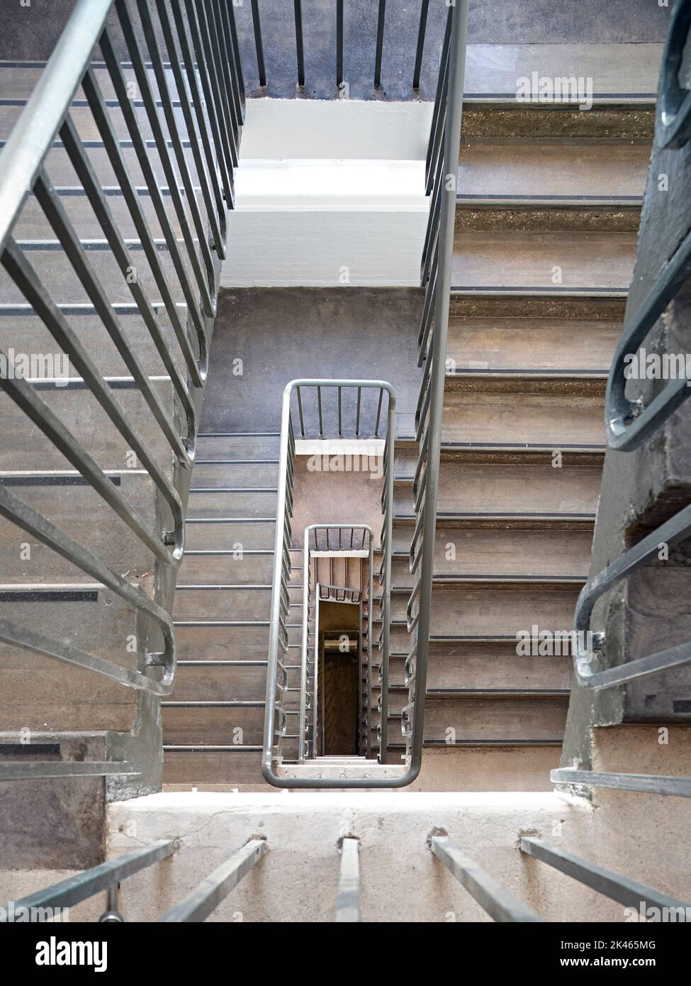 Stairwell from above. Pall Mall Deposit, London, United Kingdom ...