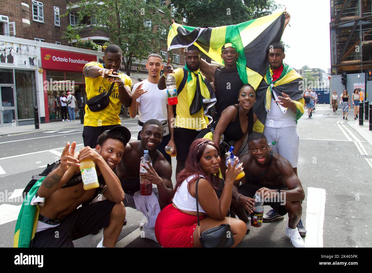 Revellers at Notting Hill Carnival Stock Photo - Alamy
