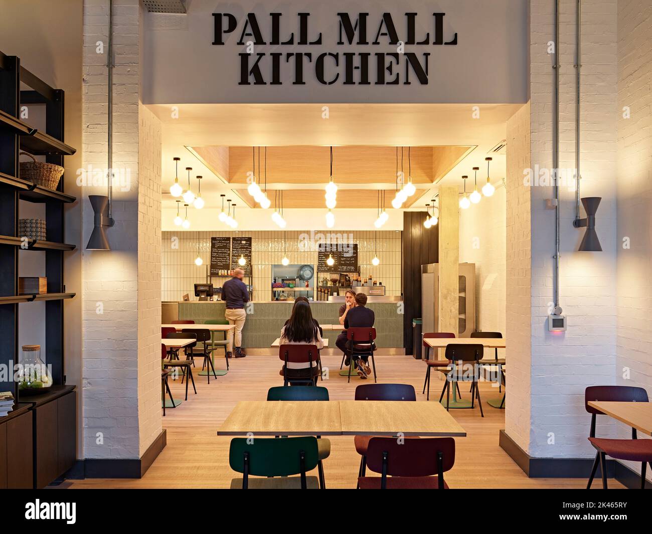 Ground floor cafe and kitchen. Pall Mall Deposit, London, United ...
