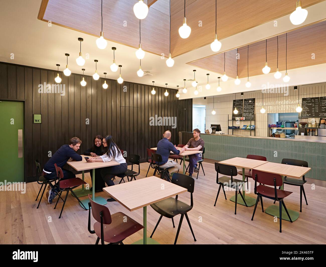 Ground floor cafe. Pall Mall Deposit, London, United Kingdom. Architect ...
