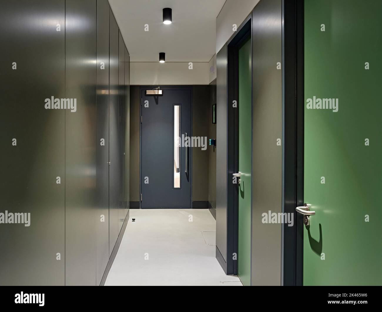 Basement hallway. Pall Mall Deposit, London, United Kingdom. Architect ...