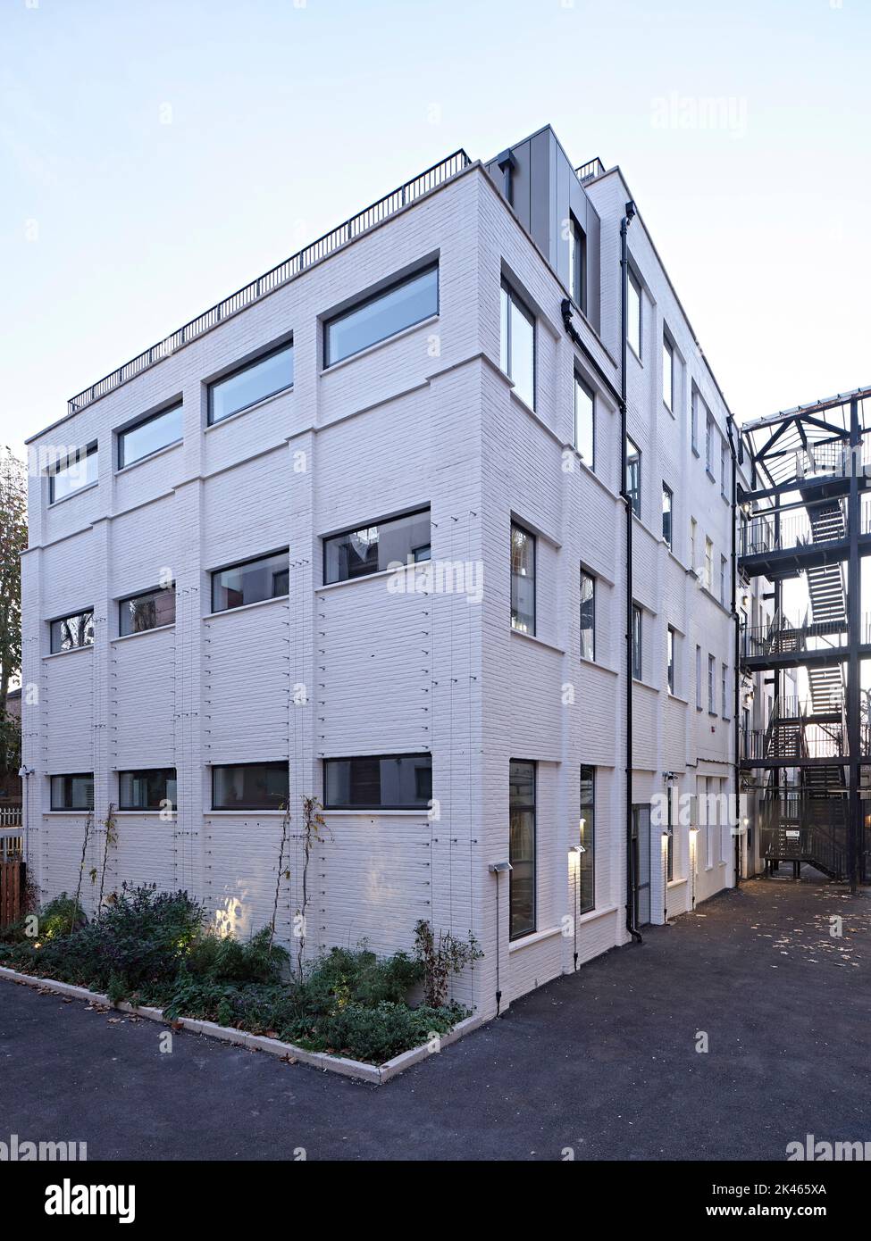 Side and back elevation of building. Pall Mall Deposit, London, United ...