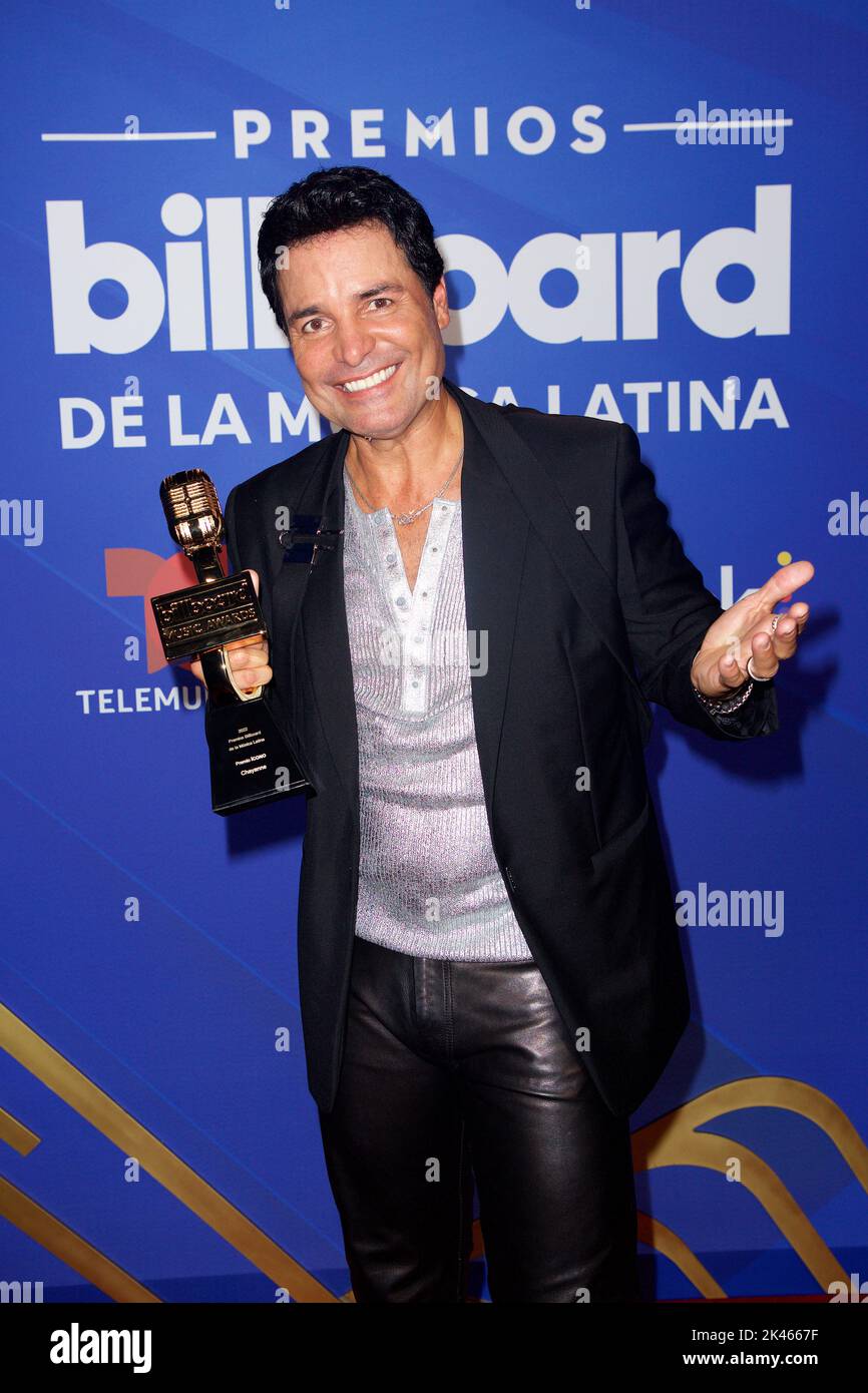 PREMIOS BILLBOARD DE LA MÚSICA LATINA 2022 -- Backstage -- Pictured: Chayanne, backstage at the ...