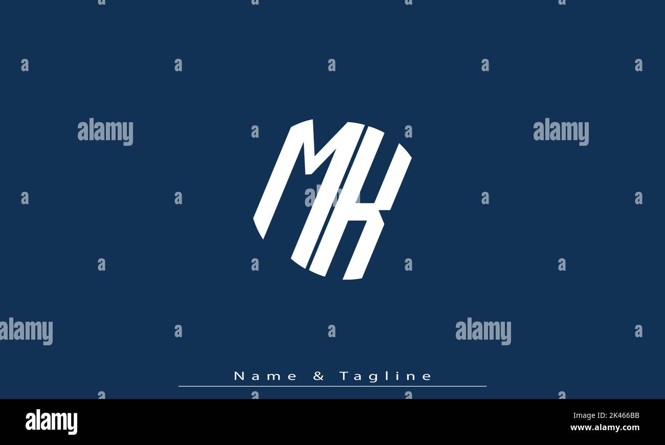Mk initials logo hi-res stock photography and images - Alamy