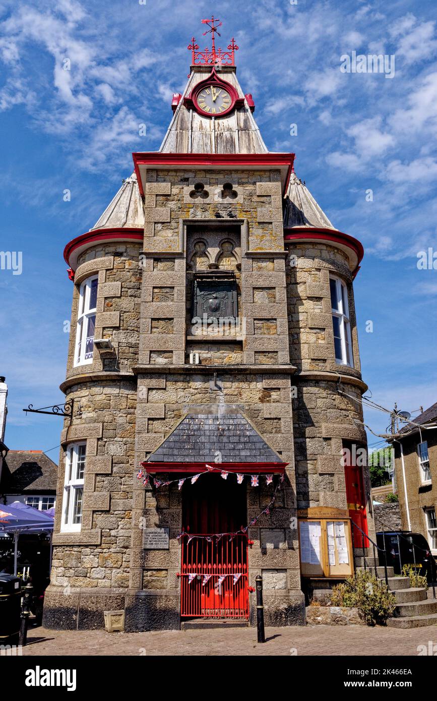 Village view of Marazion near St. Michael´s Mount. Marazion - Cornwall ...