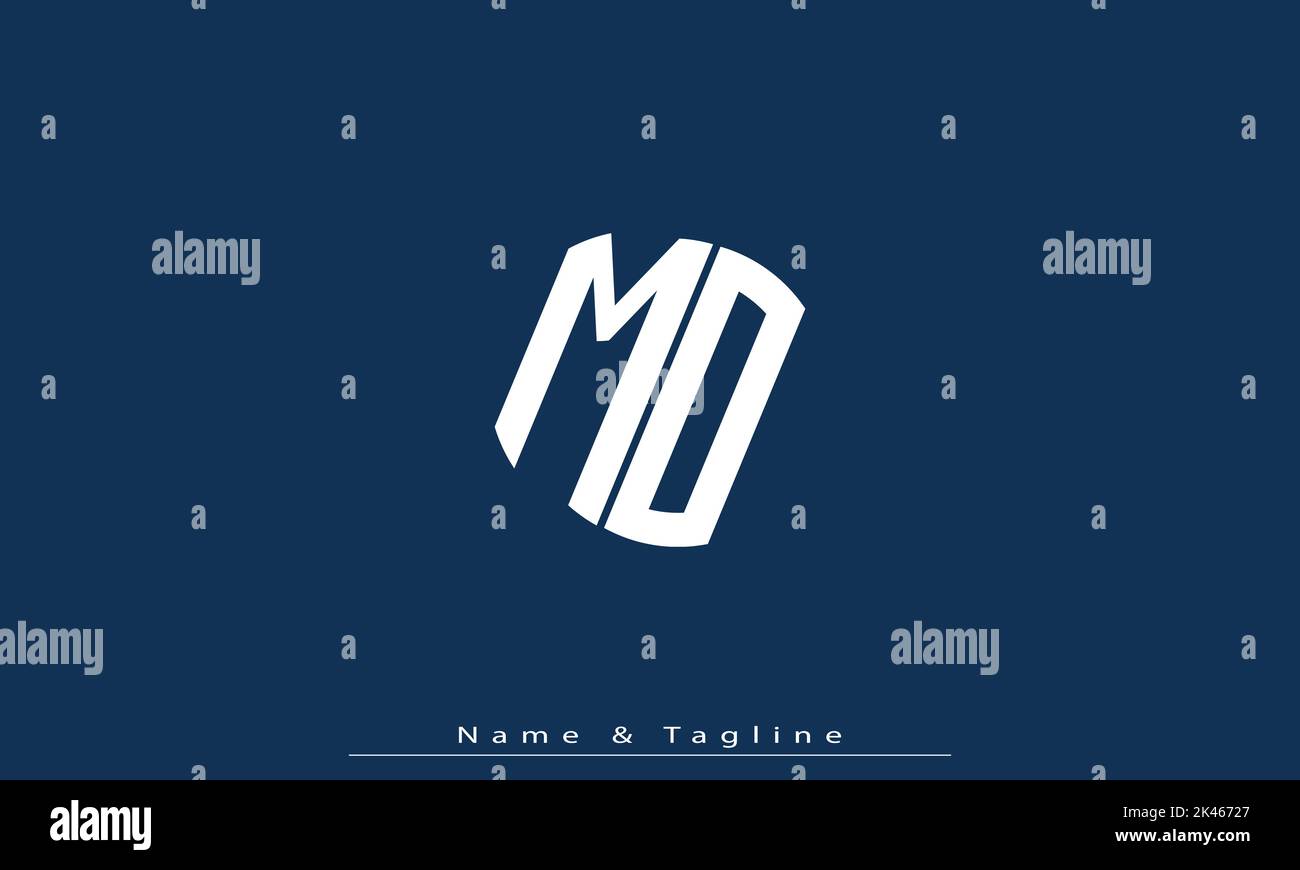 Alphabet letters Initials Monogram logo MO , OM Stock Vector Image ...