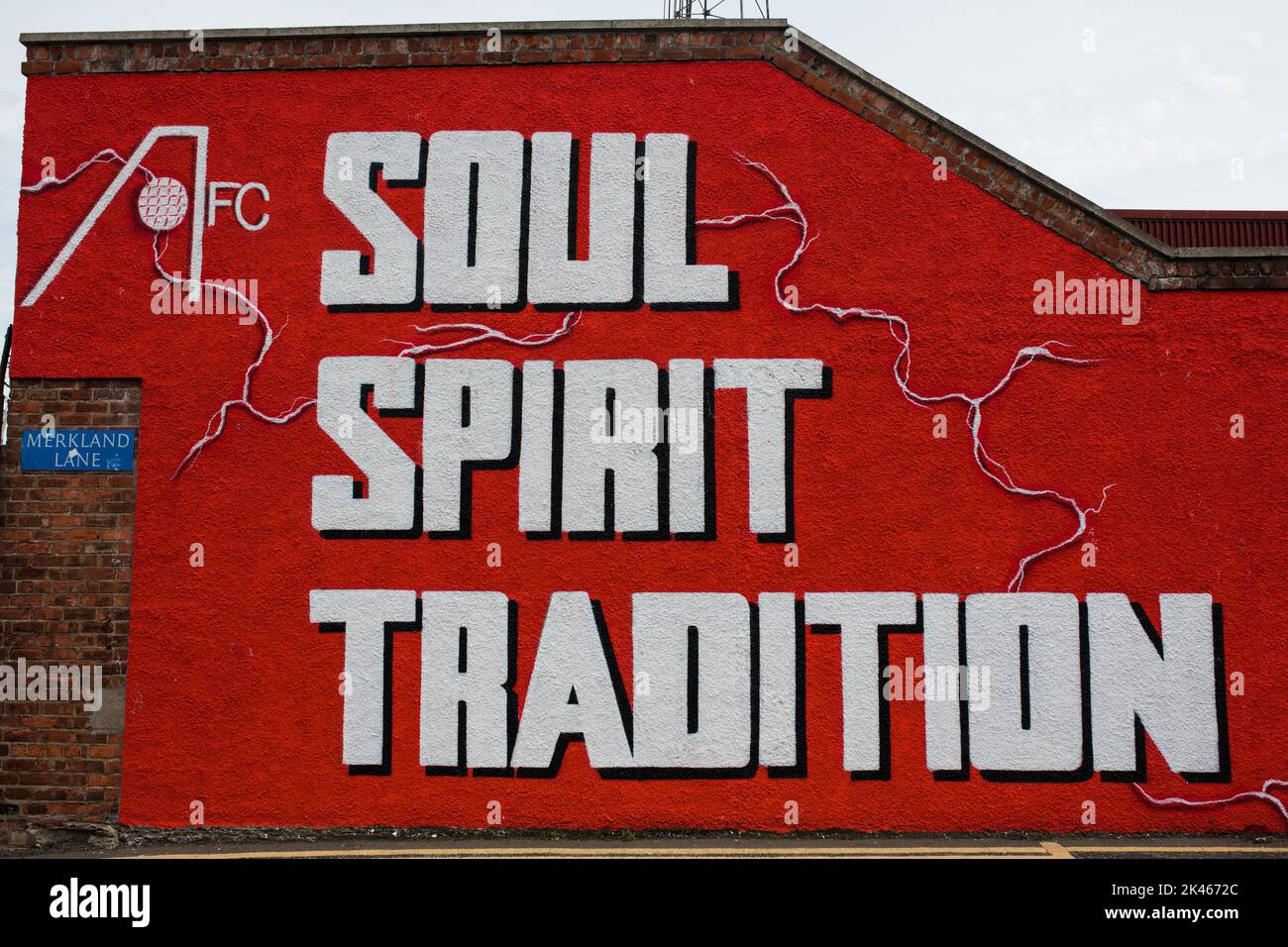 Aberdeen FC’s home, Pittodrie Stadium, located close to the City Centre ...