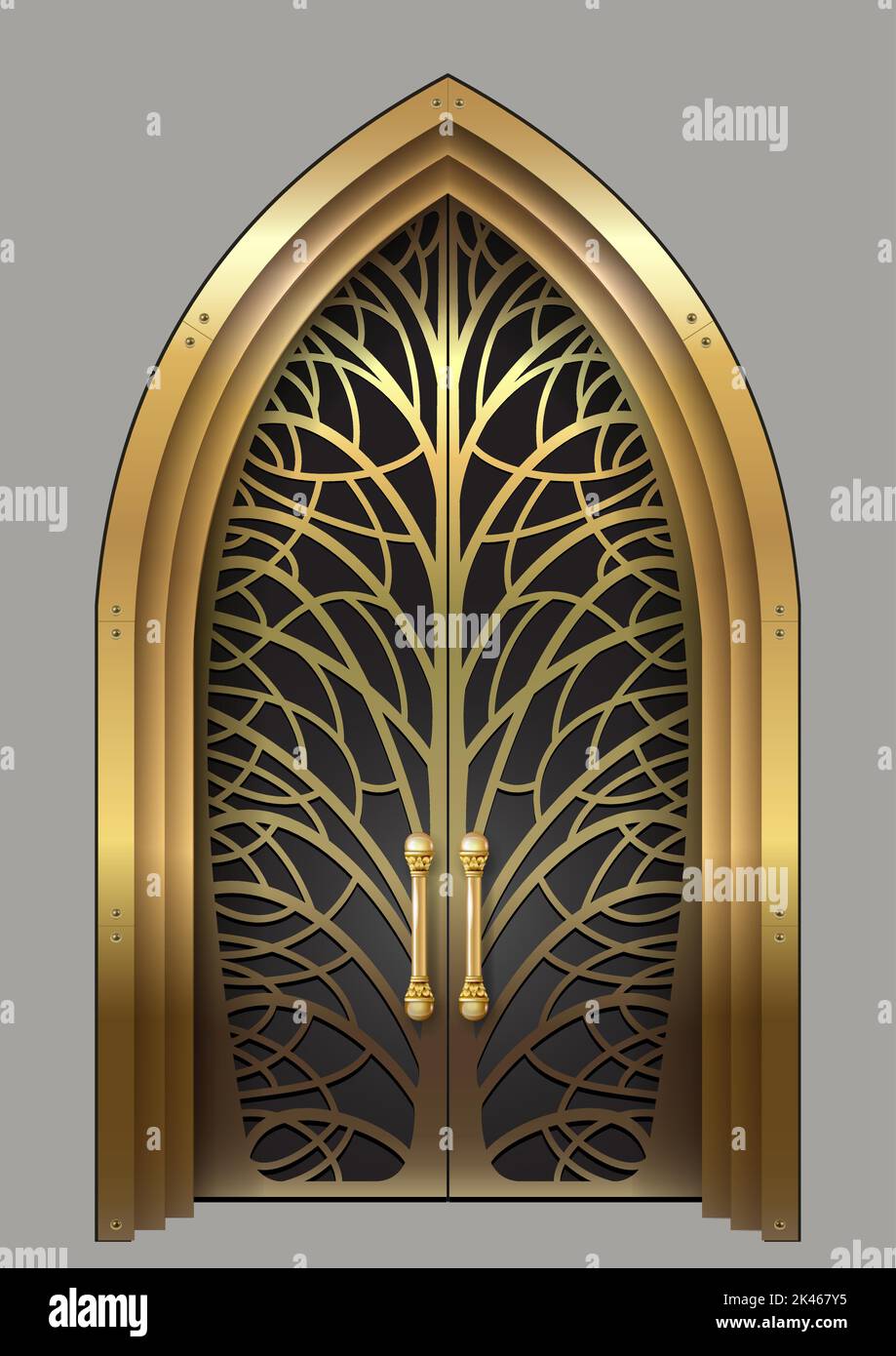 Mosque gate door entrance Stock Vector Images - Alamy