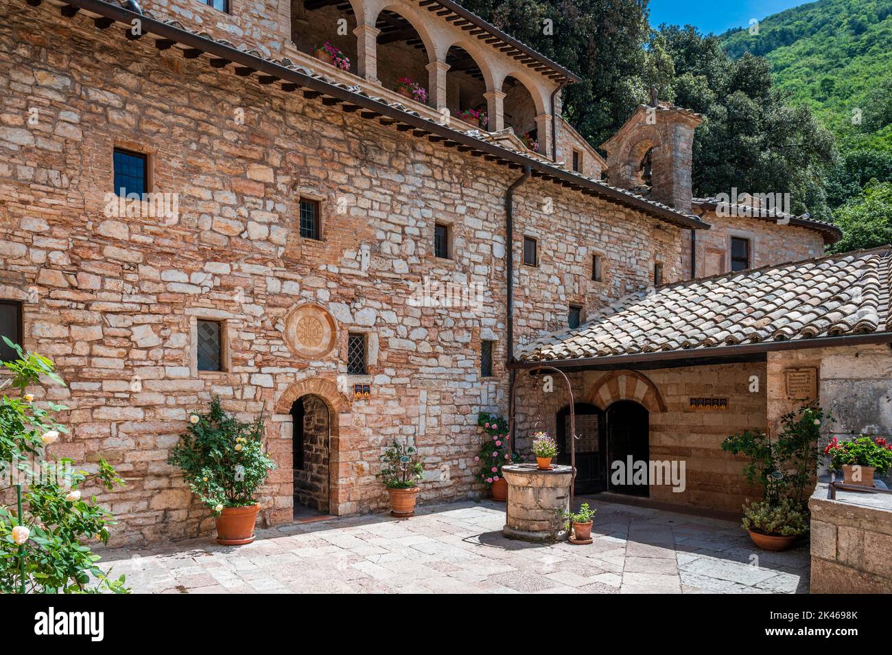 Assisi. Hermitage of the prisons on Mount Subasio Stock Photo - Alamy