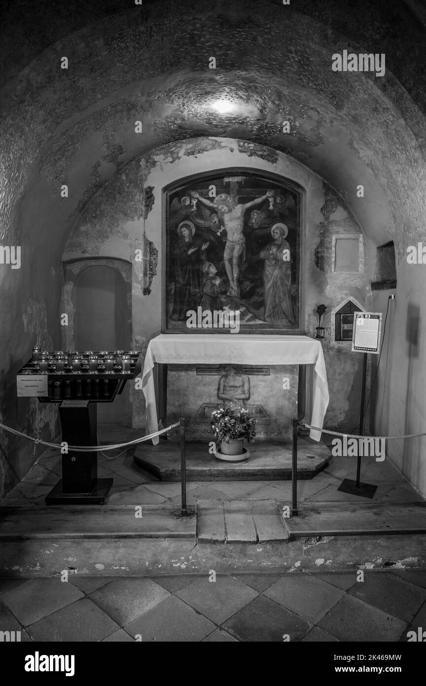 Assisi. Hermitage of the prisons on Mount Subasio Stock Photo - Alamy