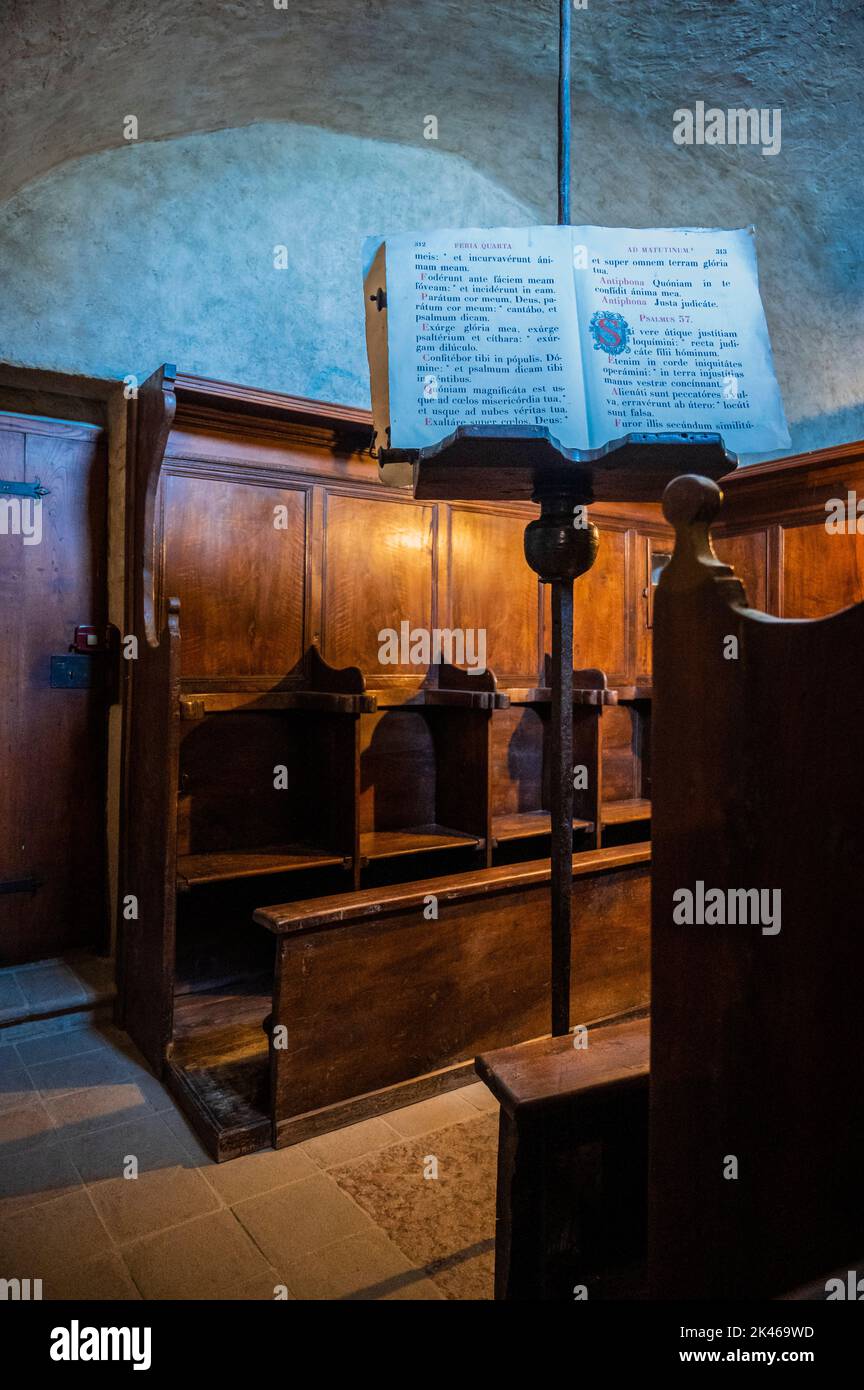 Assisi. Hermitage of the prisons on Mount Subasio Stock Photo - Alamy