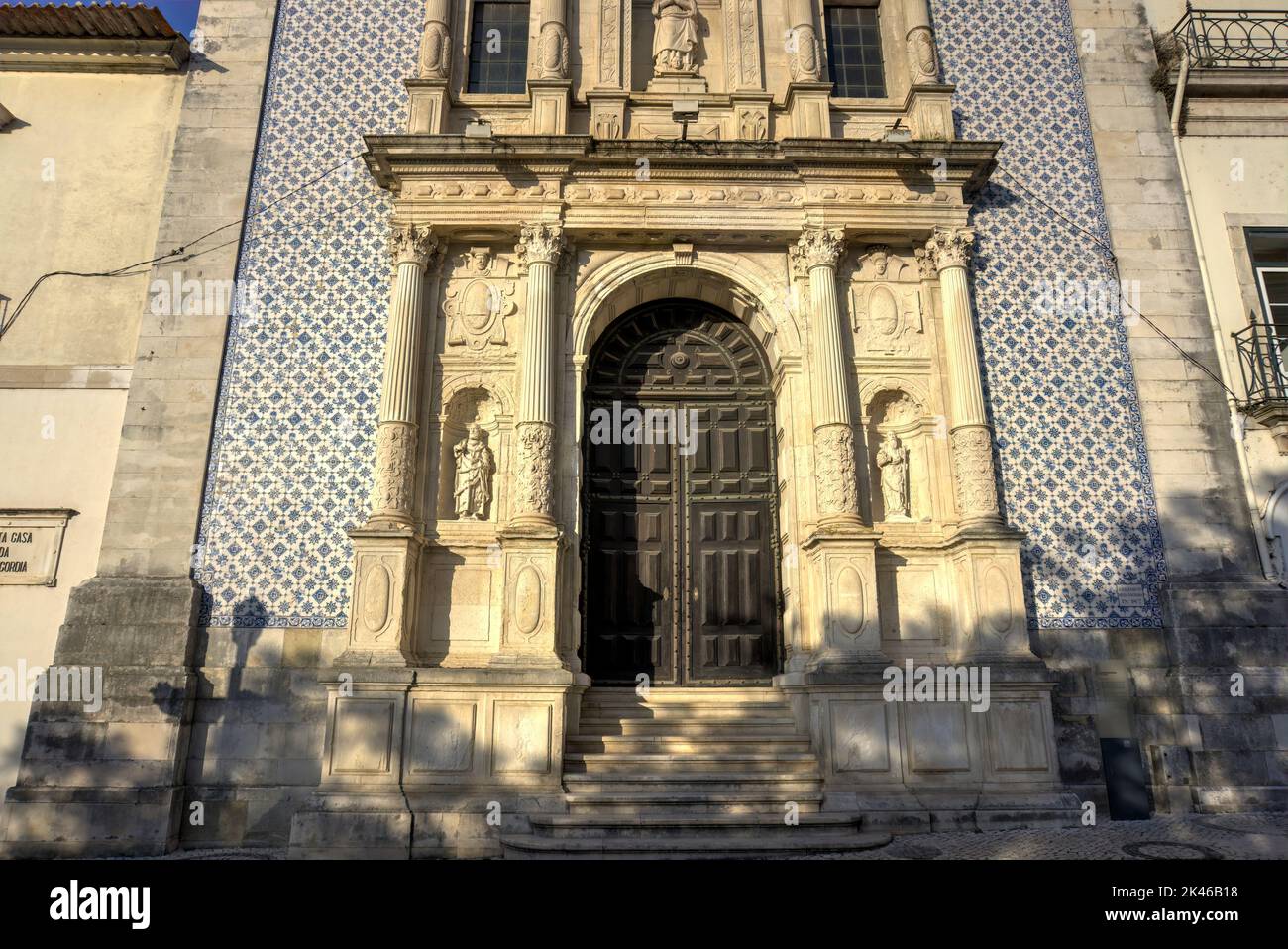 Aveiro, Portugal - August 14, 2022: Close up of door and surrounding ...