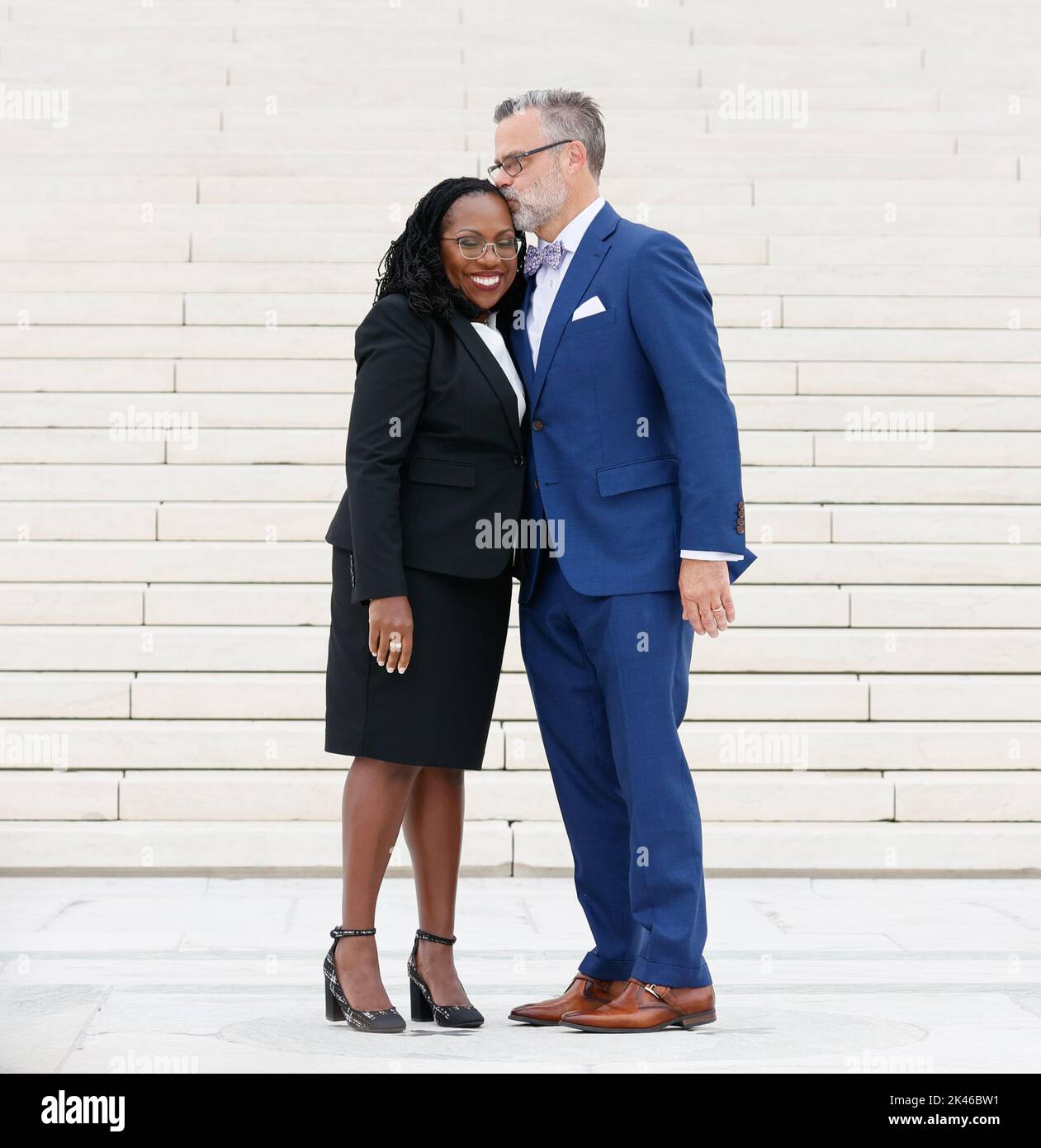 Washington DC, USA. 30th Sep, 2022. Supreme Court Associate Justice Ketanji Brown Jackson hugs ...
