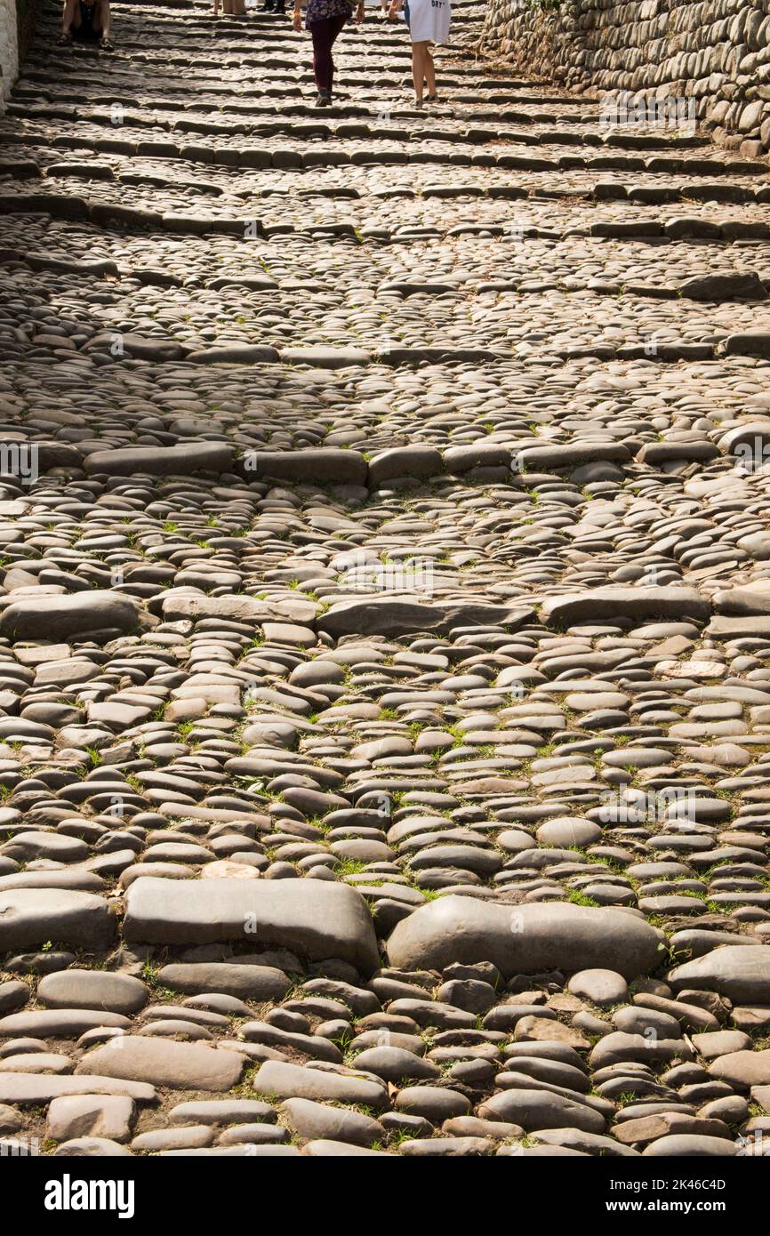 Cobbled path steps hi-res stock photography and images - Alamy