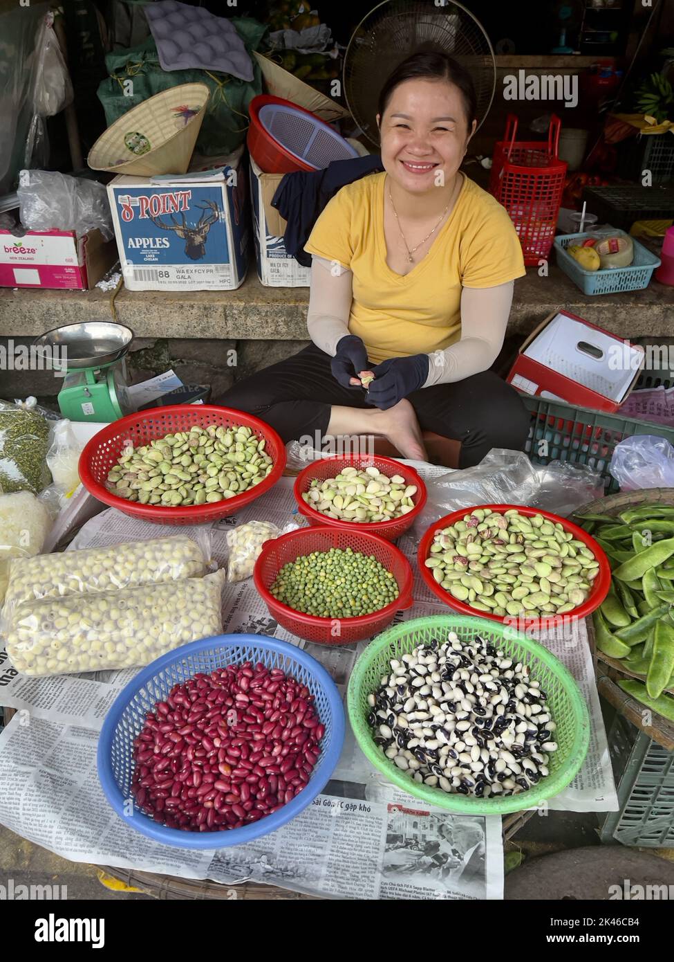 Cho Cay, Dalat Market, Dalat, Lam Dong Province, Vietnam Stock Photo ...