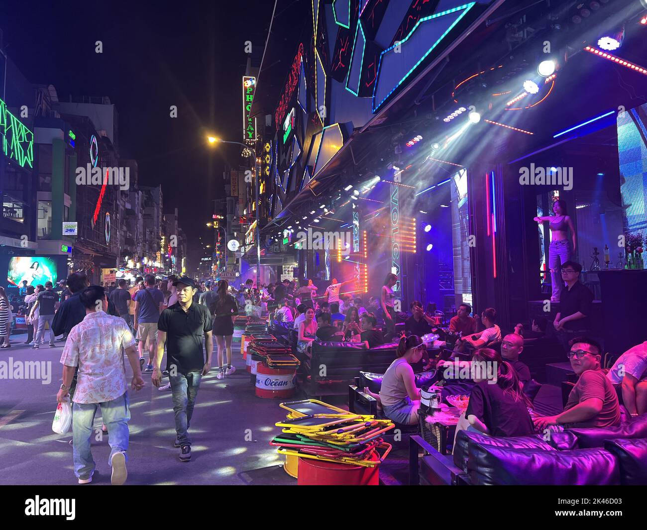 Bui Vien Street, Ho Chi Minh Ho Chi Minh, Saigon, Vietnam Stock Photo ...