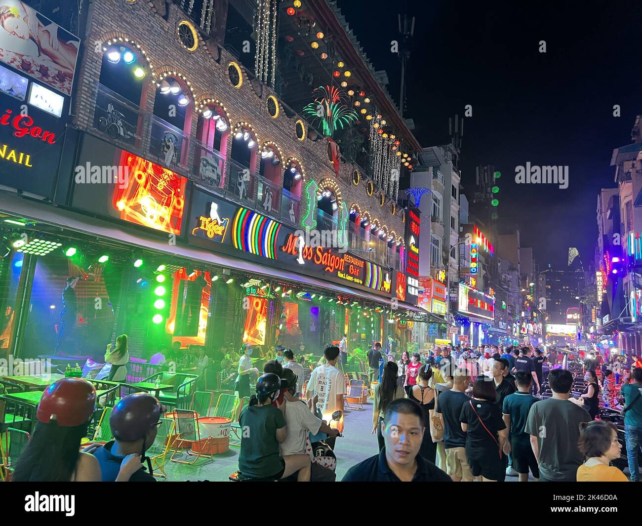 Bui Vien Street, Ho Chi Minh Ho Chi Minh, Saigon, Vietnam Stock Photo ...