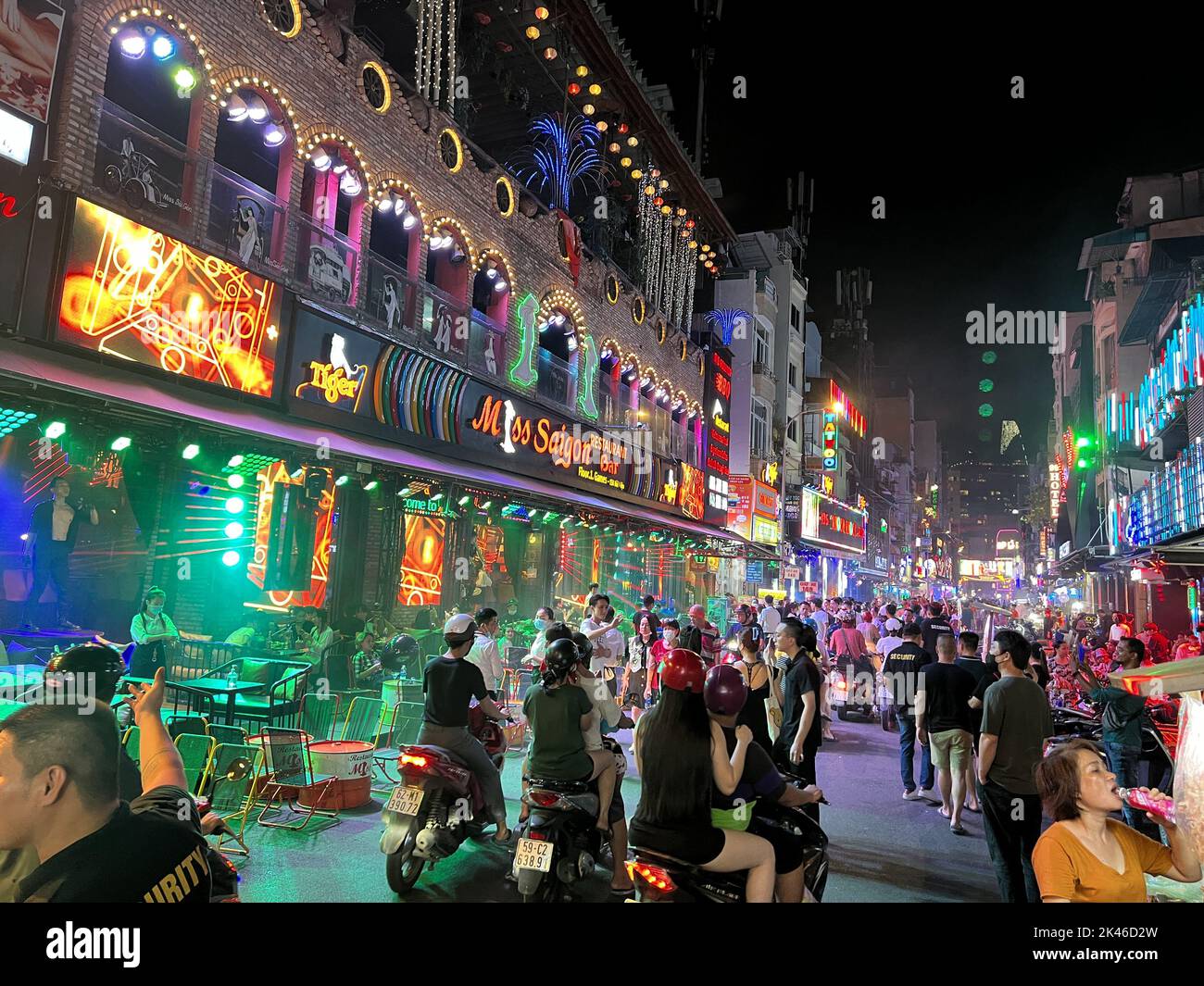 Bui Vien Street, Ho Chi Minh Ho Chi Minh, Saigon, Vietnam Stock Photo ...