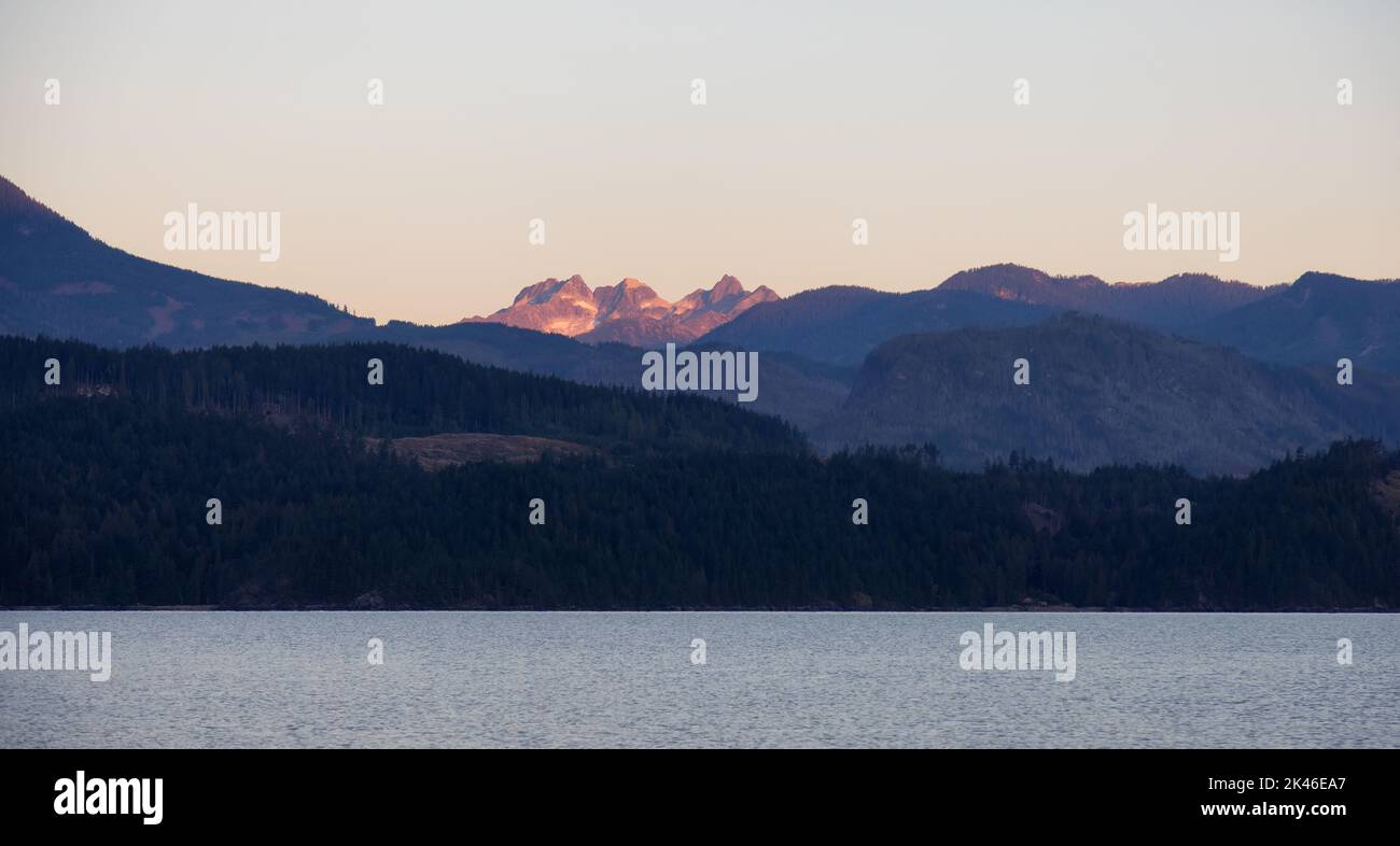 Harrison Lake during Sunny Summer Morning Sunrise. Canadian Nature ...