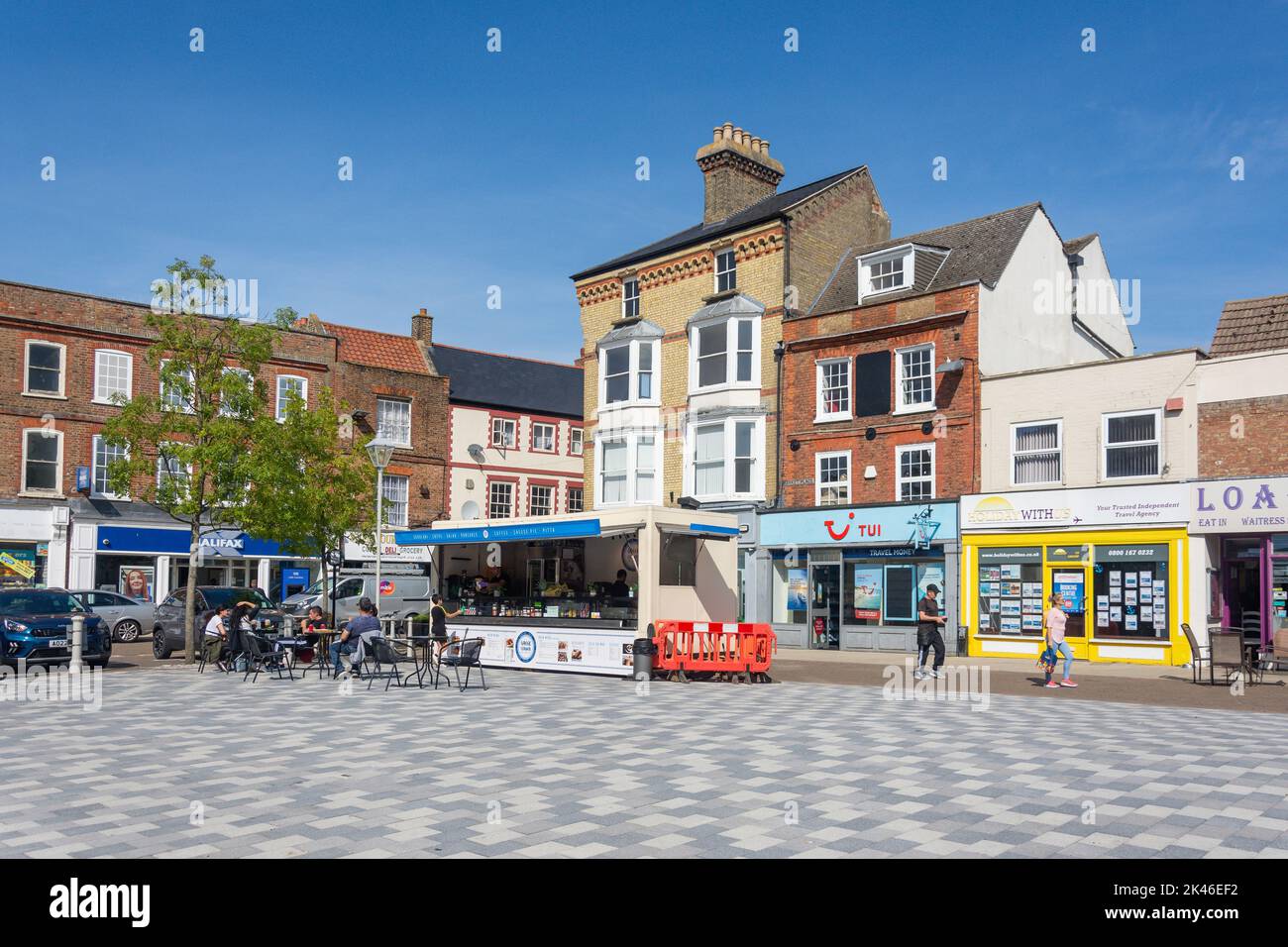 Greek food trailer, Market Place, Wisbech, Cambridgeshire, England ...