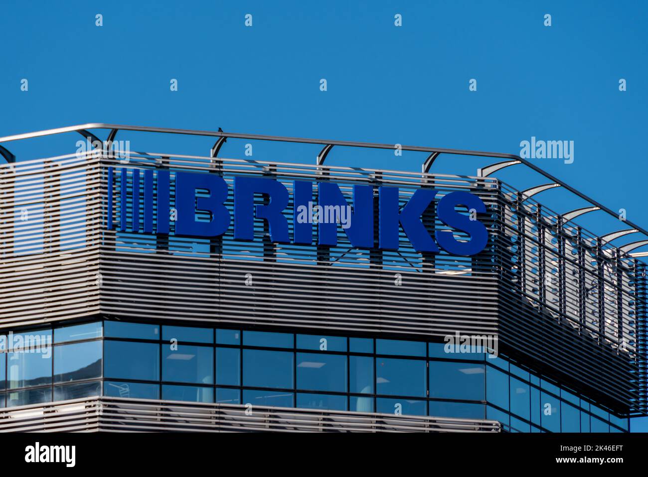 Exterior view of the building housing the French headquarters of the ...