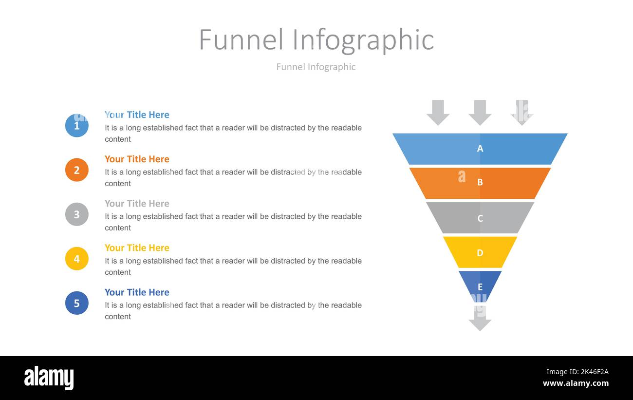 Funnel infographic hi-res stock photography and images - Alamy