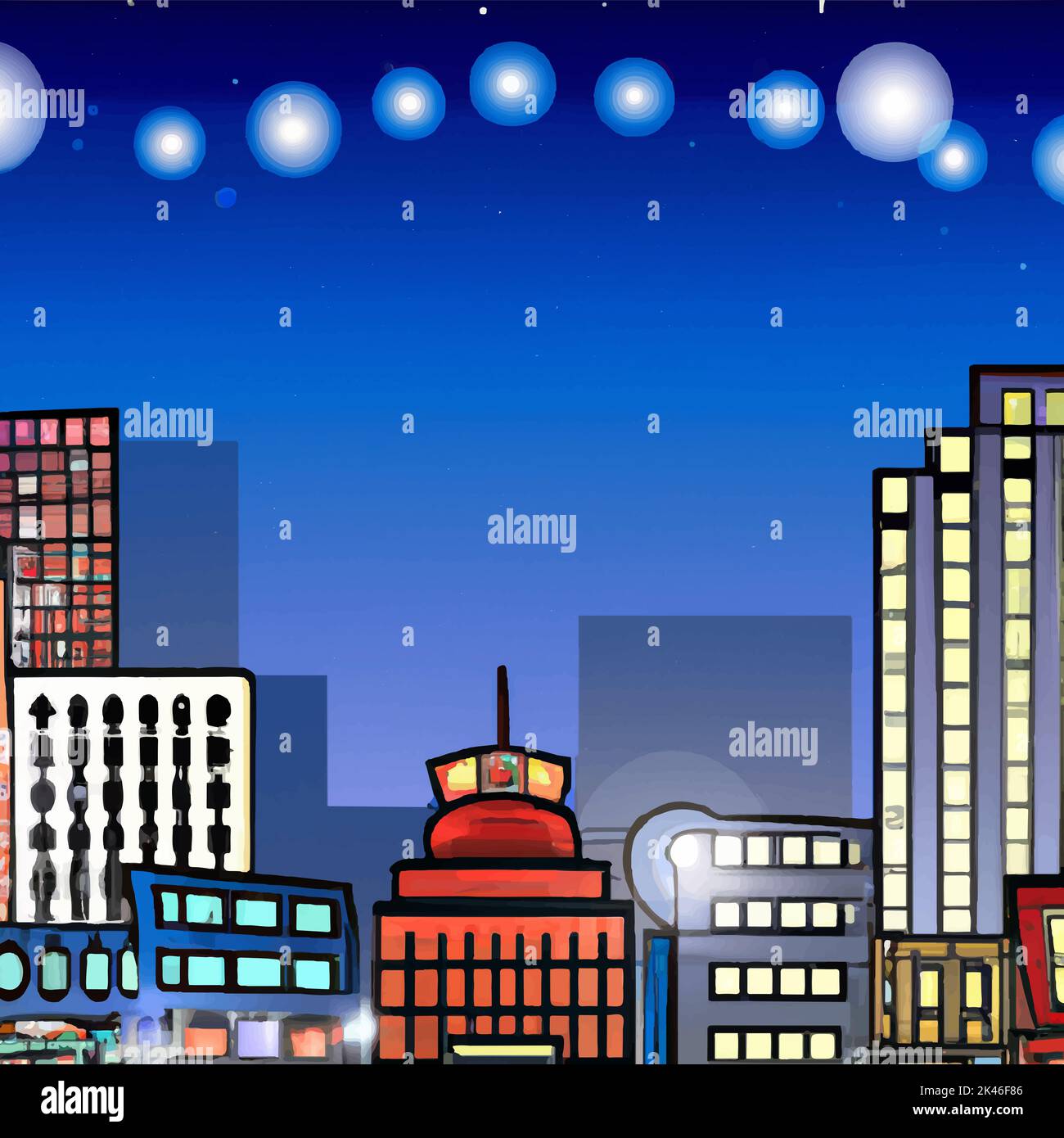 Capital city illustration Stock Photo - Alamy