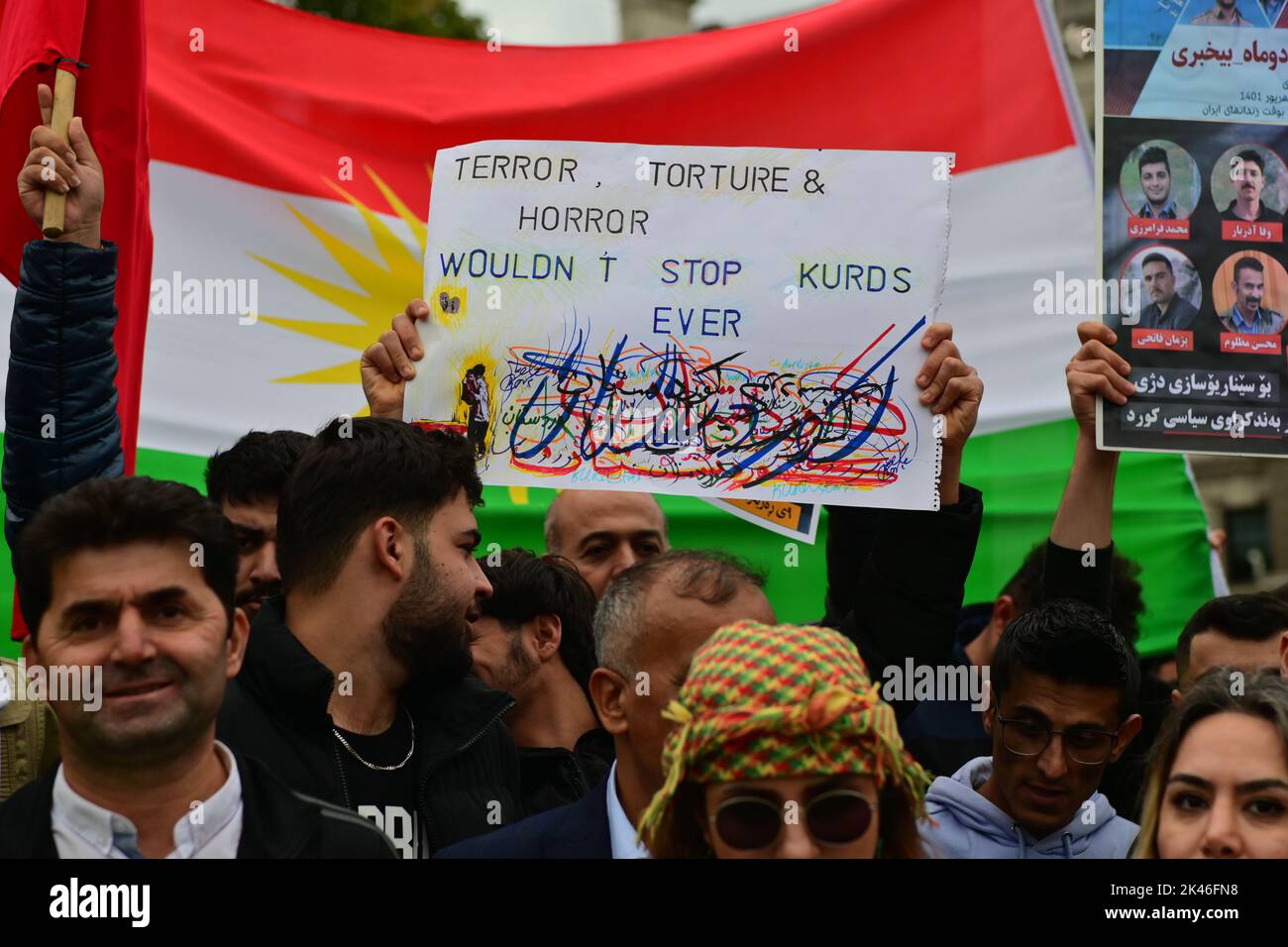 Kurdish community demonstration after the death of Mahsa Amini is a ...