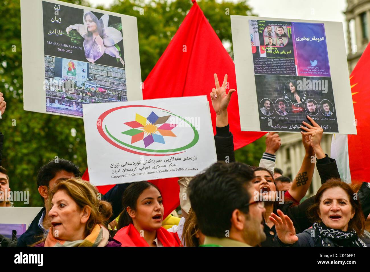 Kurdish community demonstration after the death of Mahsa Amini is a ...