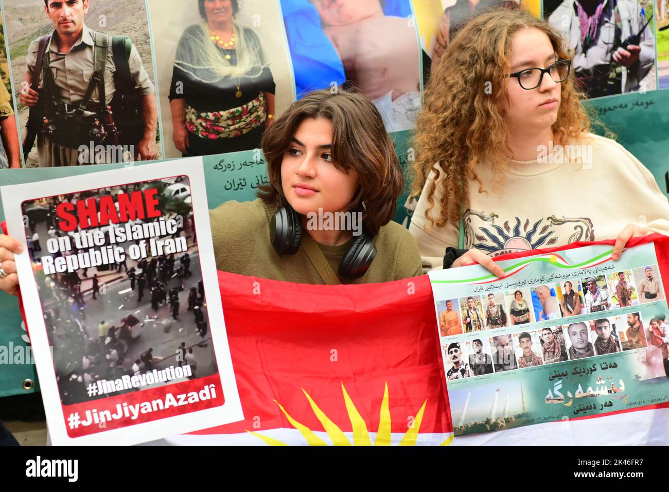 Kurdish community demonstration after the death of Mahsa Amini is a ...