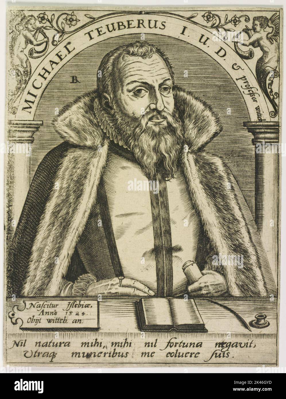 Portrait of Michael Teuberus Stock Photo - Alamy