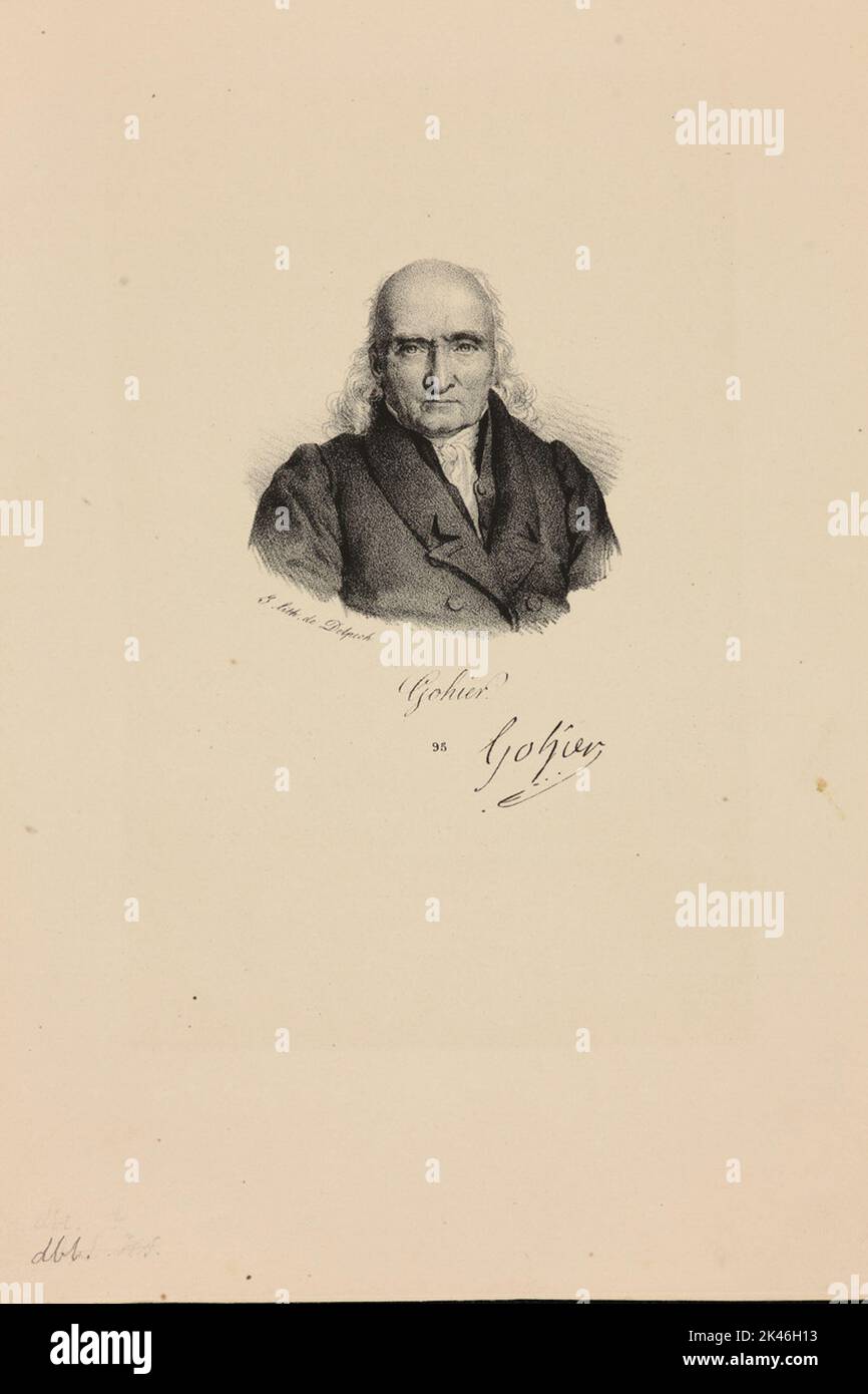 Portrait of Gohier Stock Photo - Alamy