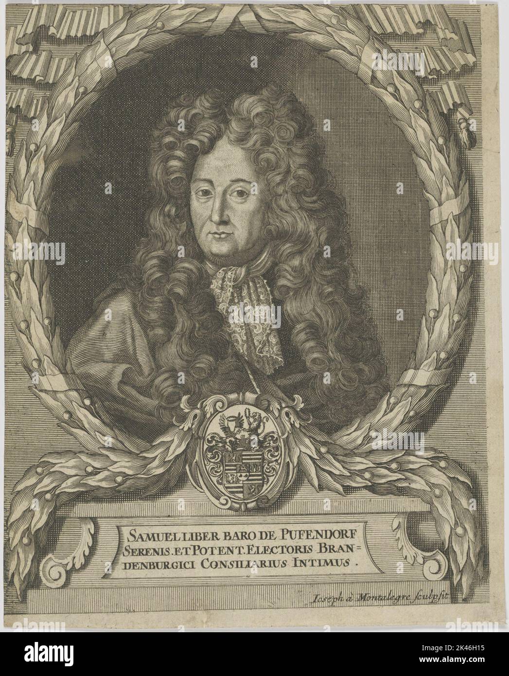 Portrait of Samuel de Pufendorf Stock Photo - Alamy