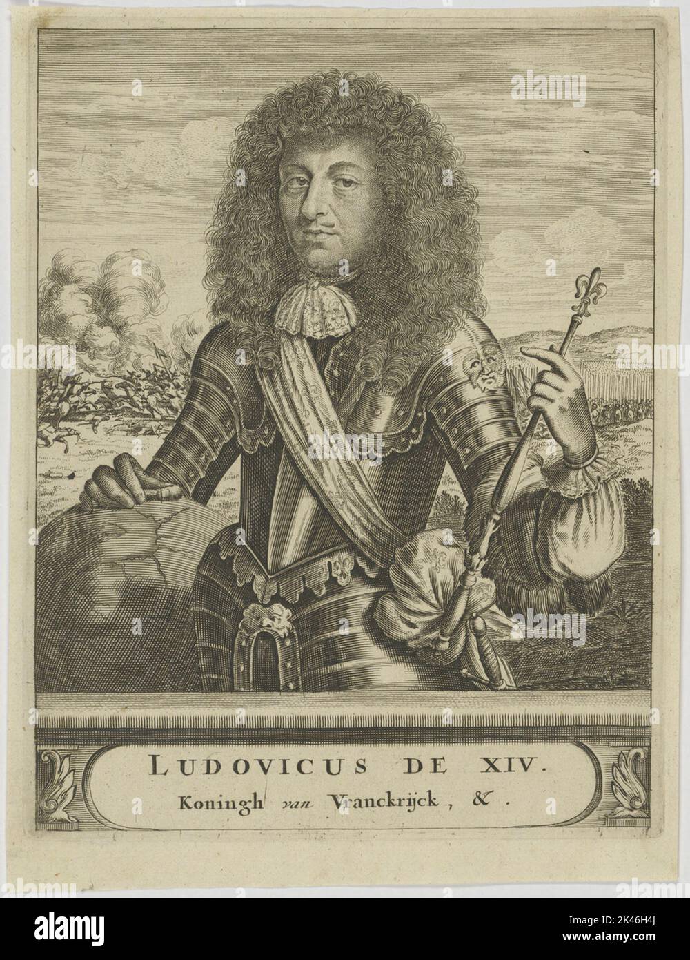 Image ludovicus the XIV., Conigh van vranckrijck Stock Photo - Alamy