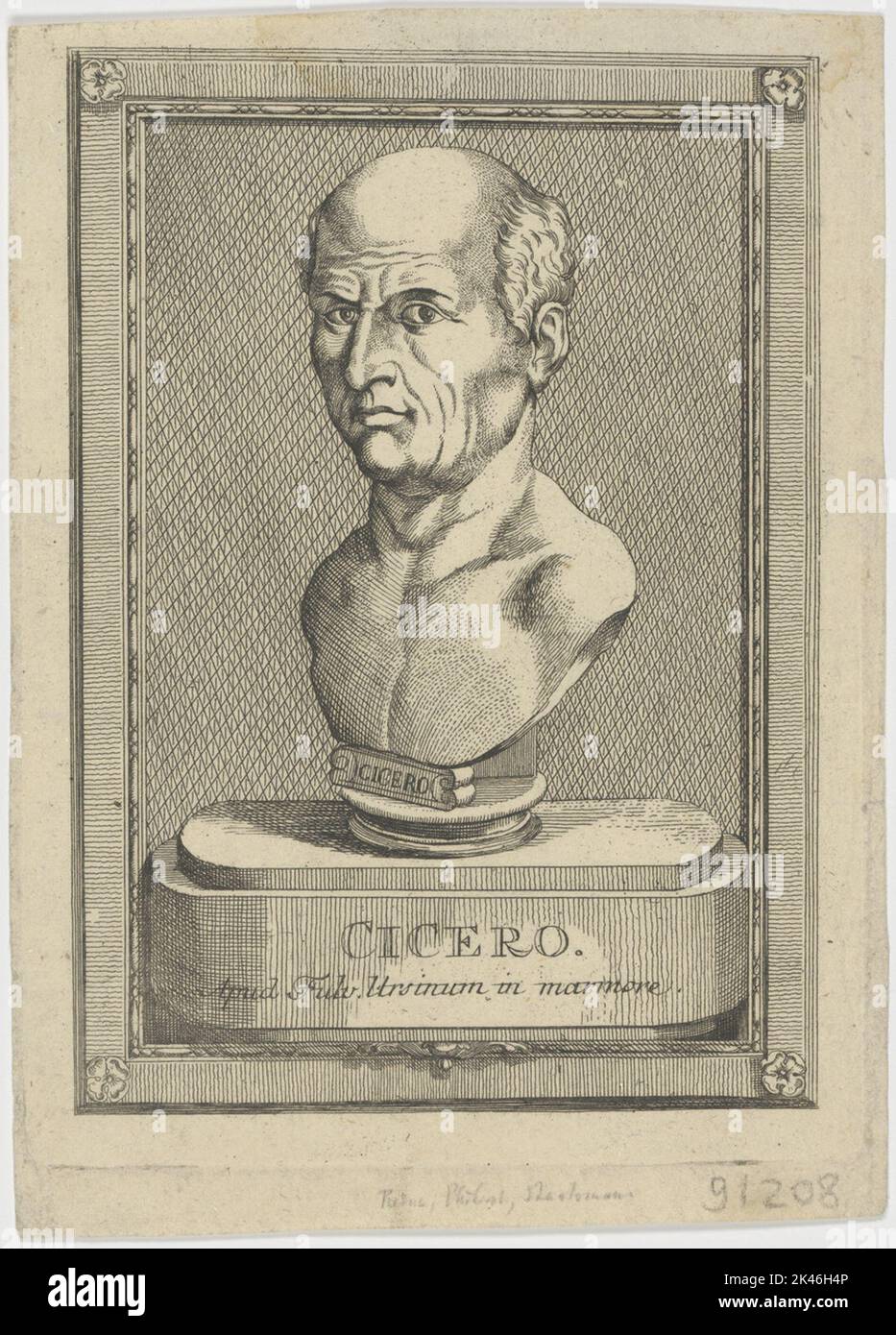 Portrait of the Cicero Stock Photo - Alamy