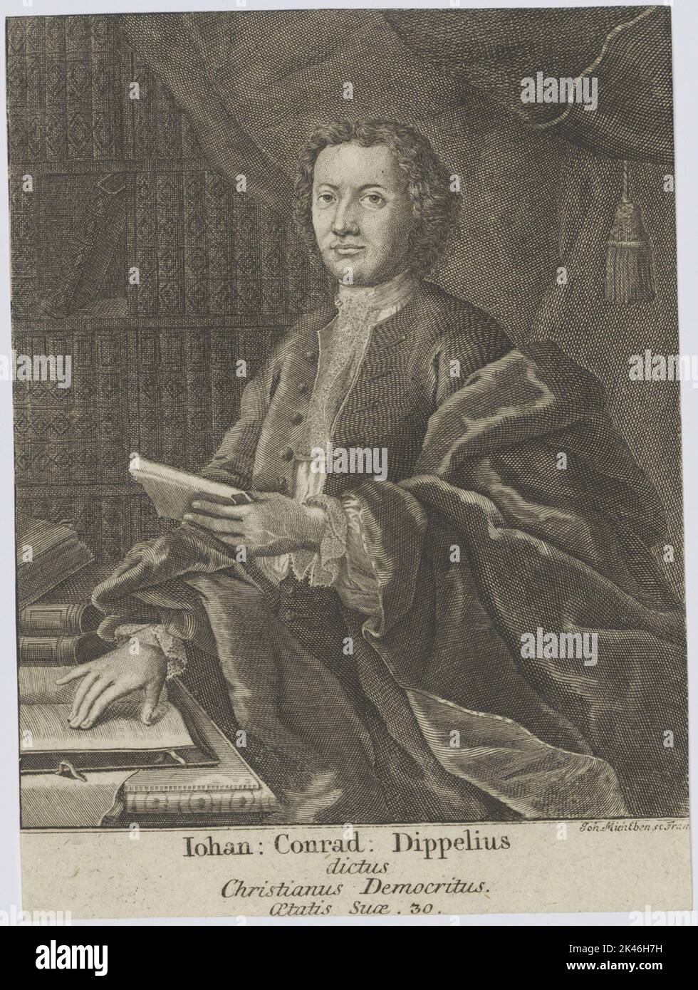Portrait of Iohan Conrad Dippelius Stock Photo - Alamy