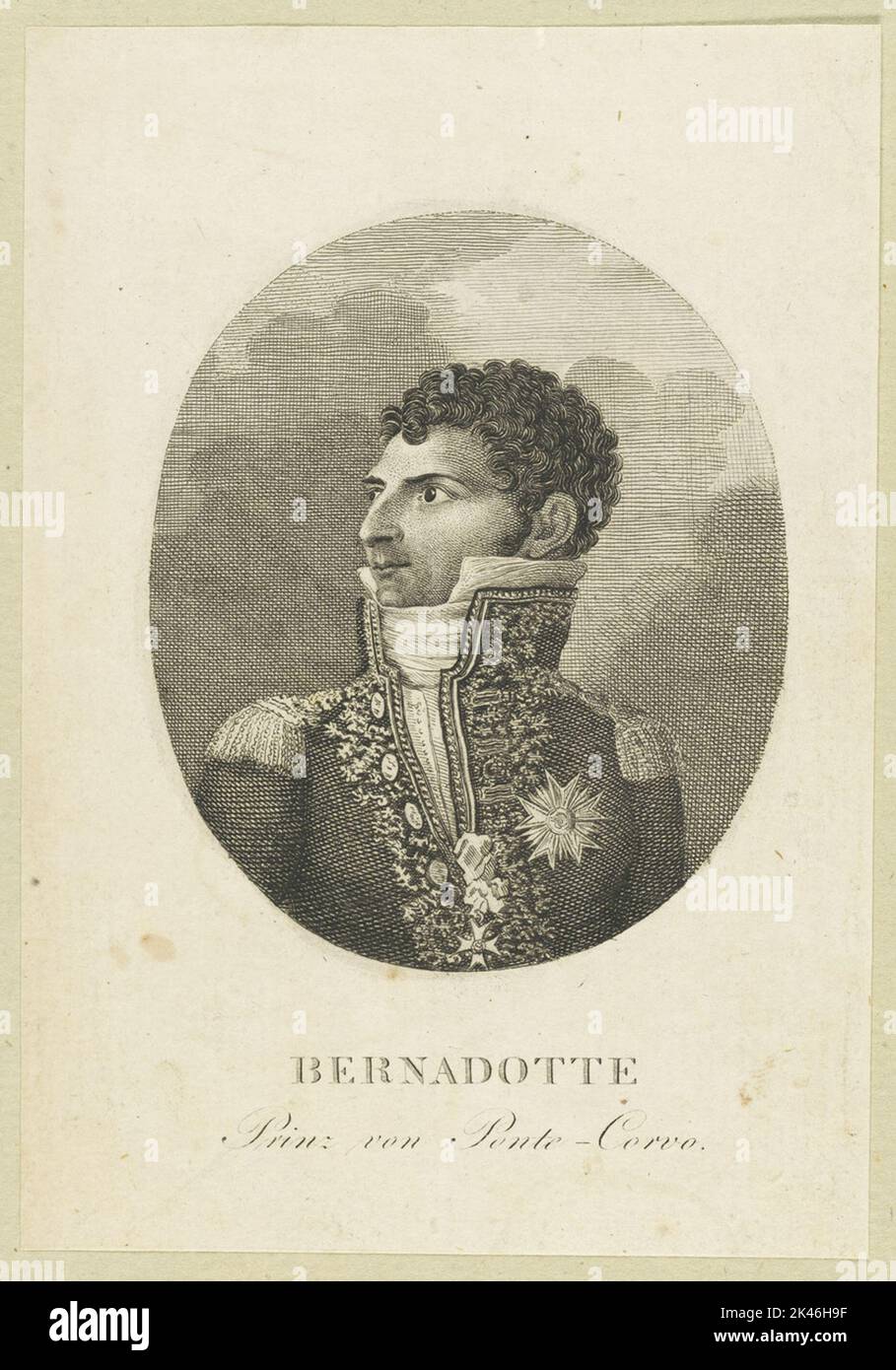 Portrait of the Bernadotte, Prince of Ponte-Corvo Stock Photo - Alamy