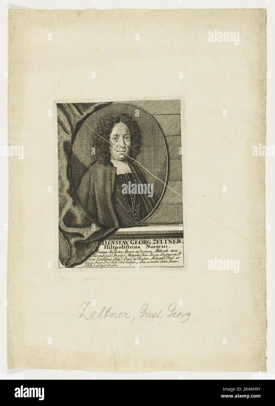 Portrait of Gustav Georg Zeltner Stock Photo - Alamy